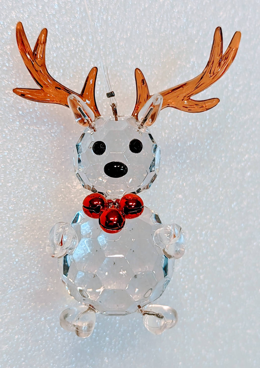 Acrylic Jingle Reindeer Ornament – THE CHRISTMAS RANCH