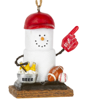 Smores Sports Fan Ornament with Football & Bucket of Beer – THE ...